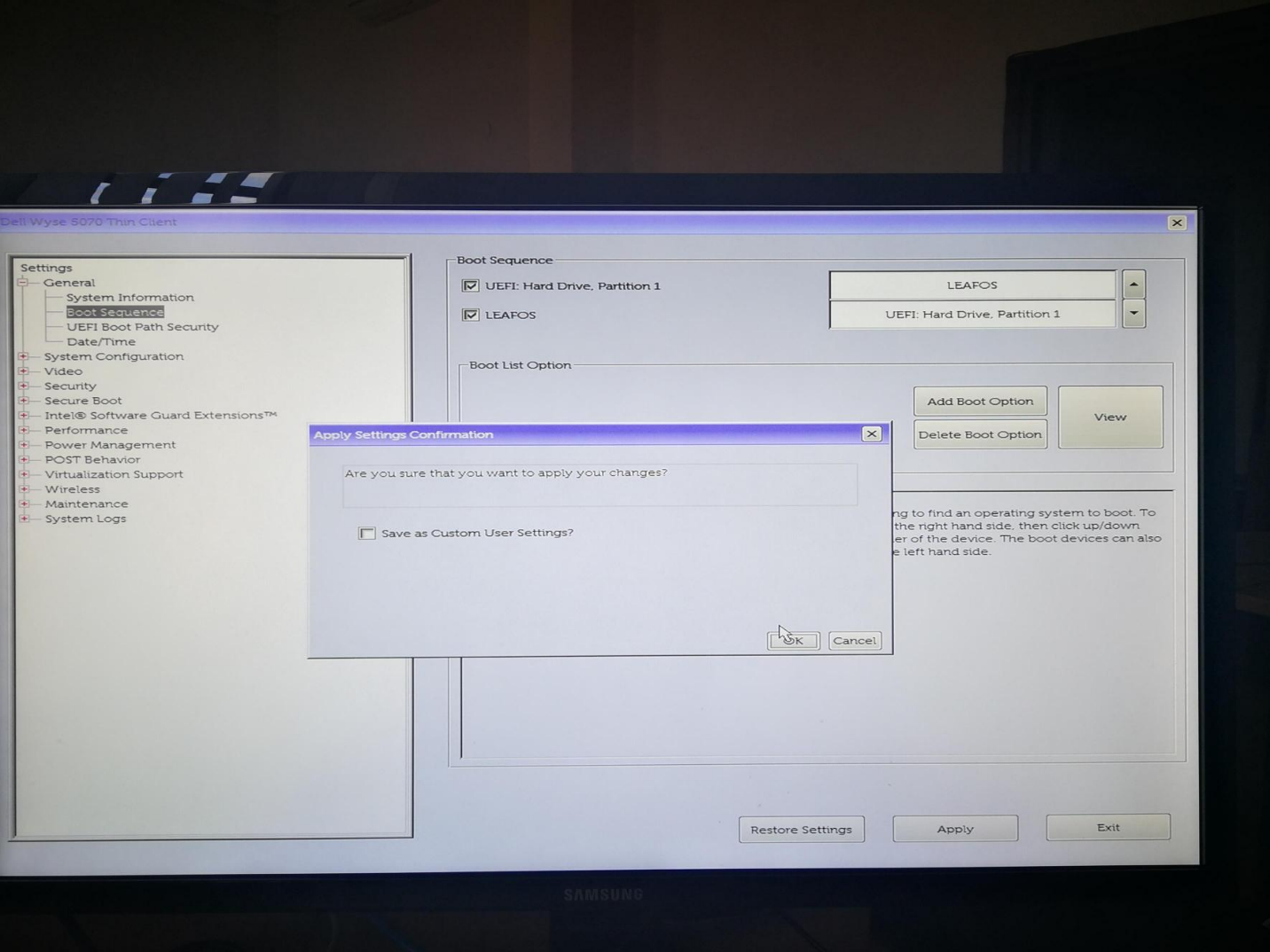 Repurposing a Dell Thin Client with LEAF OS